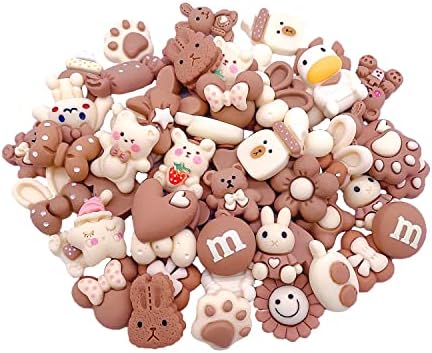 Amazon.com: 100pcs Slime Charms Cute Set, Bulk Mixed Resin Charms Set ...