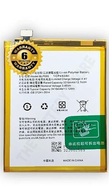 Original BLP665 Battery for Oppo 1 / CPH1859 / CPH1861 / Battery with 6 ...