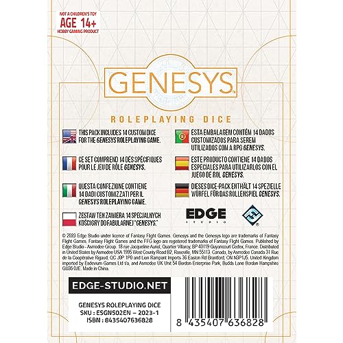 Edge, Genesys RPG: Roleplaying Dice Pack, RPG Multicolor – BigaMart
