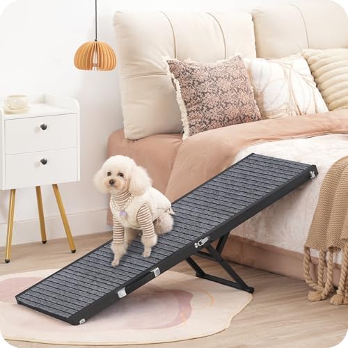 Amazon.com : MAHANCRIS Dog Ramp, 47.8'' Long Portable Pet Stair Ramp ...