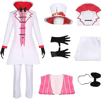 Amazon.com: Lucifer Hazbin Hotel Cosplay Lucifer Hotel Costume Full Set ...