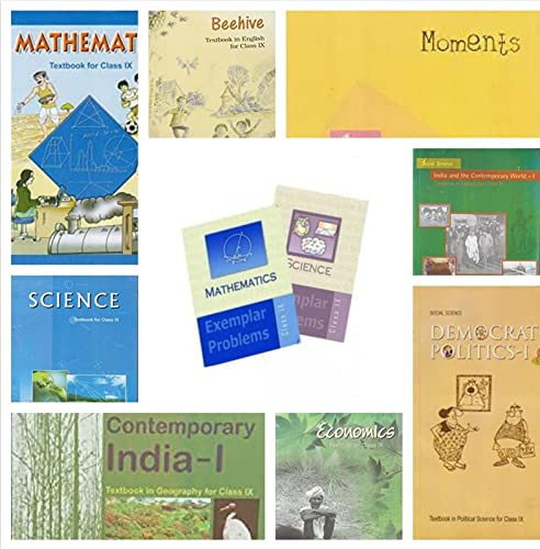 NCERT TEXTBOOK 10 BOOK SET FOR CLASS- 9TH with XAMPLER (Beehive,Moments ...