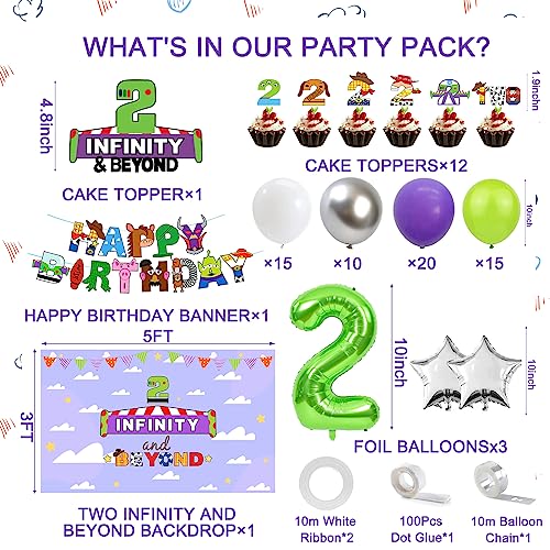 Snapklik.com : Crenics Two Infinity And Beyond Birthday Decorations ...