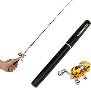 Amazon.com : Fishing Rod and Reel Combo Pocket Size Fishing Rod ...