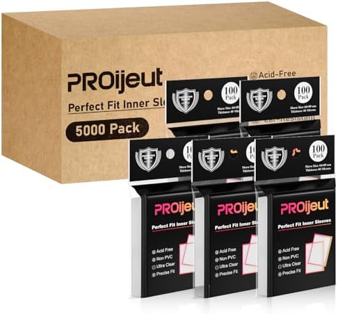 Amazon.com: 5000 Pack Card Sleeves Clear, Perfect Fit Inner Sleeves ...