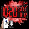 Amazon.com: XREXS 17.2" Large Digital Wall Clock Bluetooth Sync Time ...
