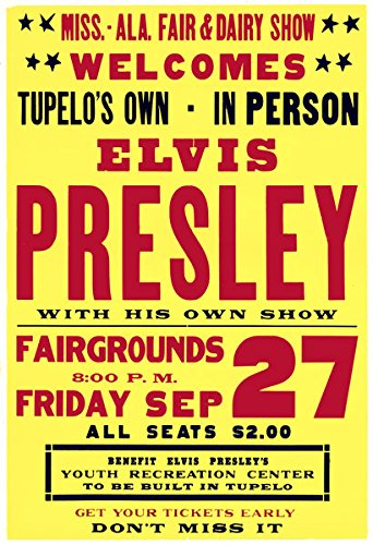 Vintage Elvis Concert Posters Only Remaining Elvis Poster For Concert