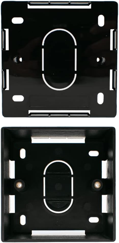 2 PACK SINGLE Black Ethernet Back Box for Faceplate, Fits Wall Plate ...