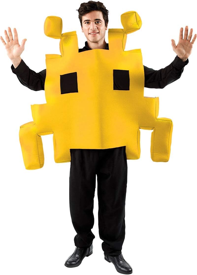 Amazon.com: Orion Costumes Unisex Yellow Space Arcade Game 80s Retro ...