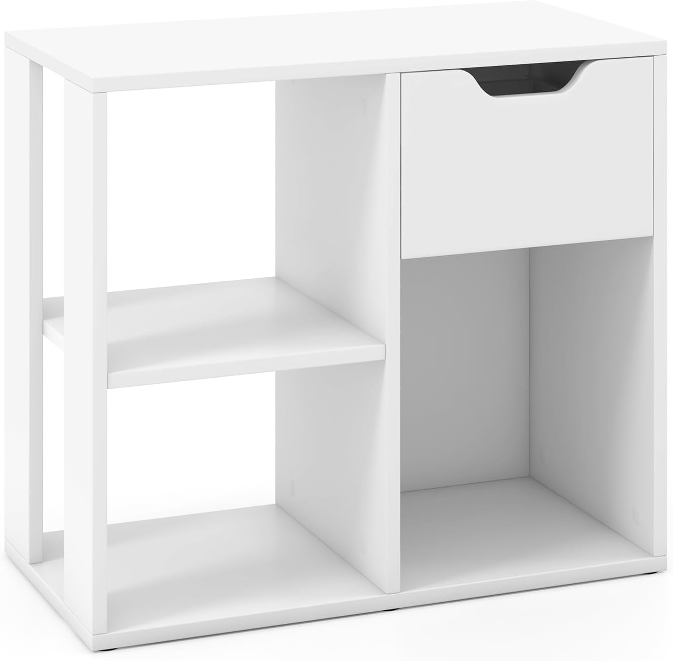 Amazon.com: IFANNY Cube Bookcase, Small Bookshelf with Storage Drawer ...