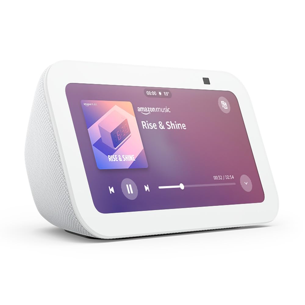 Amazon Echo Show 5 (3e generatie) | Slim scherm en slimme wekker met scherpe geluidskwaliteit ...