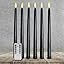 Ni-JASW Navy Blue Flameless Taper Candles with Remote, Flickering ...