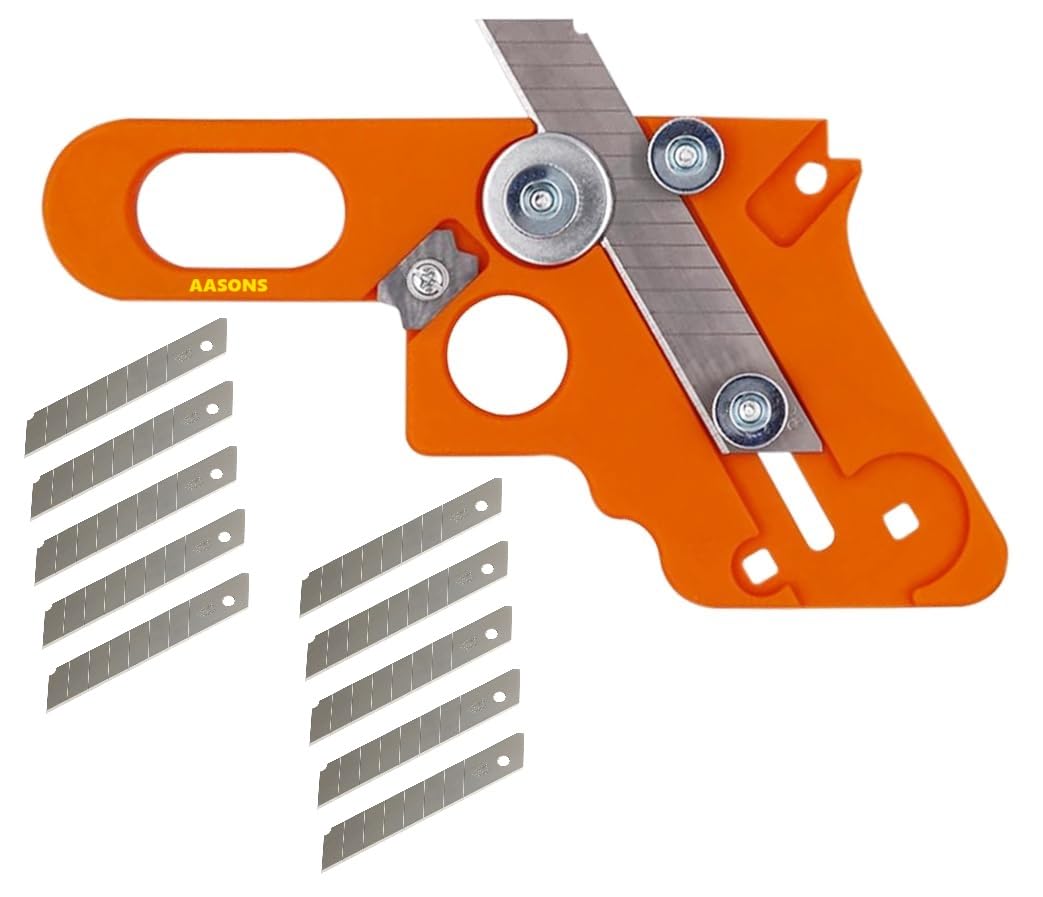 AASONS Woodworking Edge Trimmer, Edge Cutter Tool with 10Pcs Blades ...
