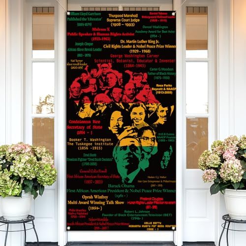 Amazon.com: Vohado Juneteenth Door Cover Black History Month African ...