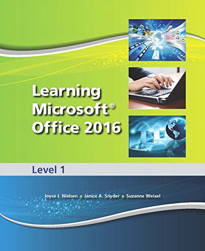 Learning Microsoft Office 2016 Level 1 - National - CTE/School ...