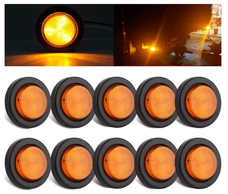 Snapklik.com : NEW SUN Super Bright LED Trailer Lights, 2" Round Side ...
