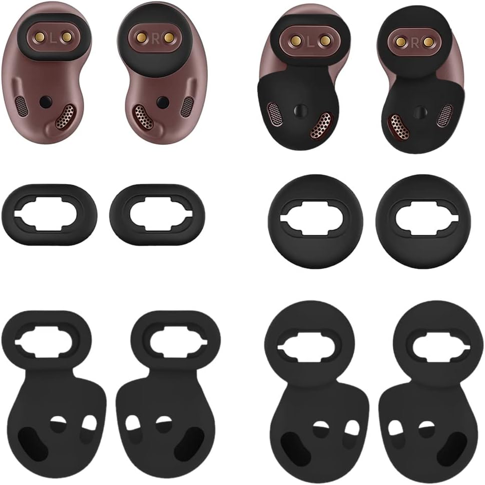 Amazon.com: IiEXCEL 4 Pairs Galaxy Buds Live Ear Tips Ear Hooks Kit ...