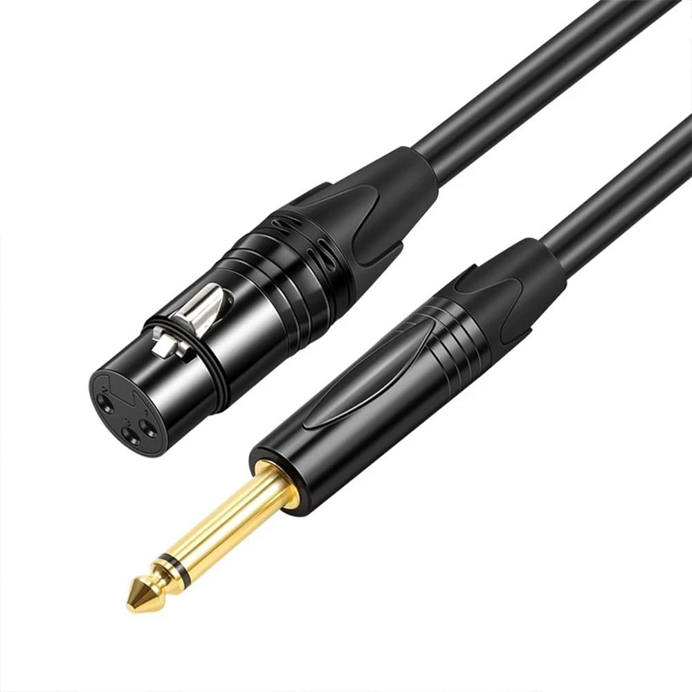 AMG Music XLR Cable XLR Female to 1/4 inch (6.35mm) TS Mono Jack ...