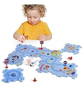 Amazon.com: XAZASTOV Puzzle Track Car Play Set, Plastic Puzzles for ...