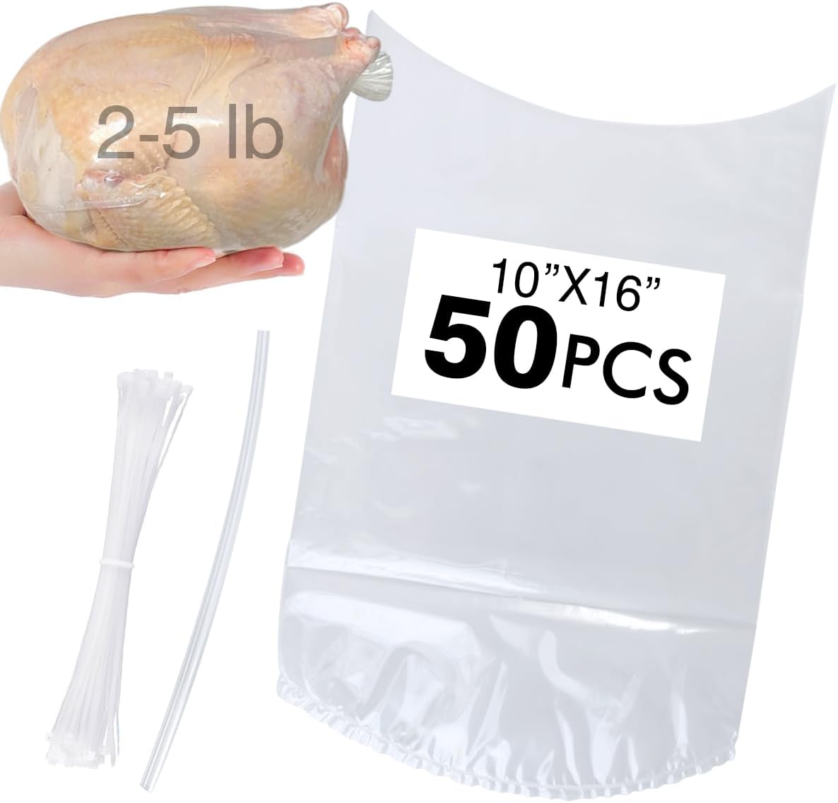 Amazon.com: Anmboor Poultry Shrink Bags, chicken bag, 50Pack 10x16 ...