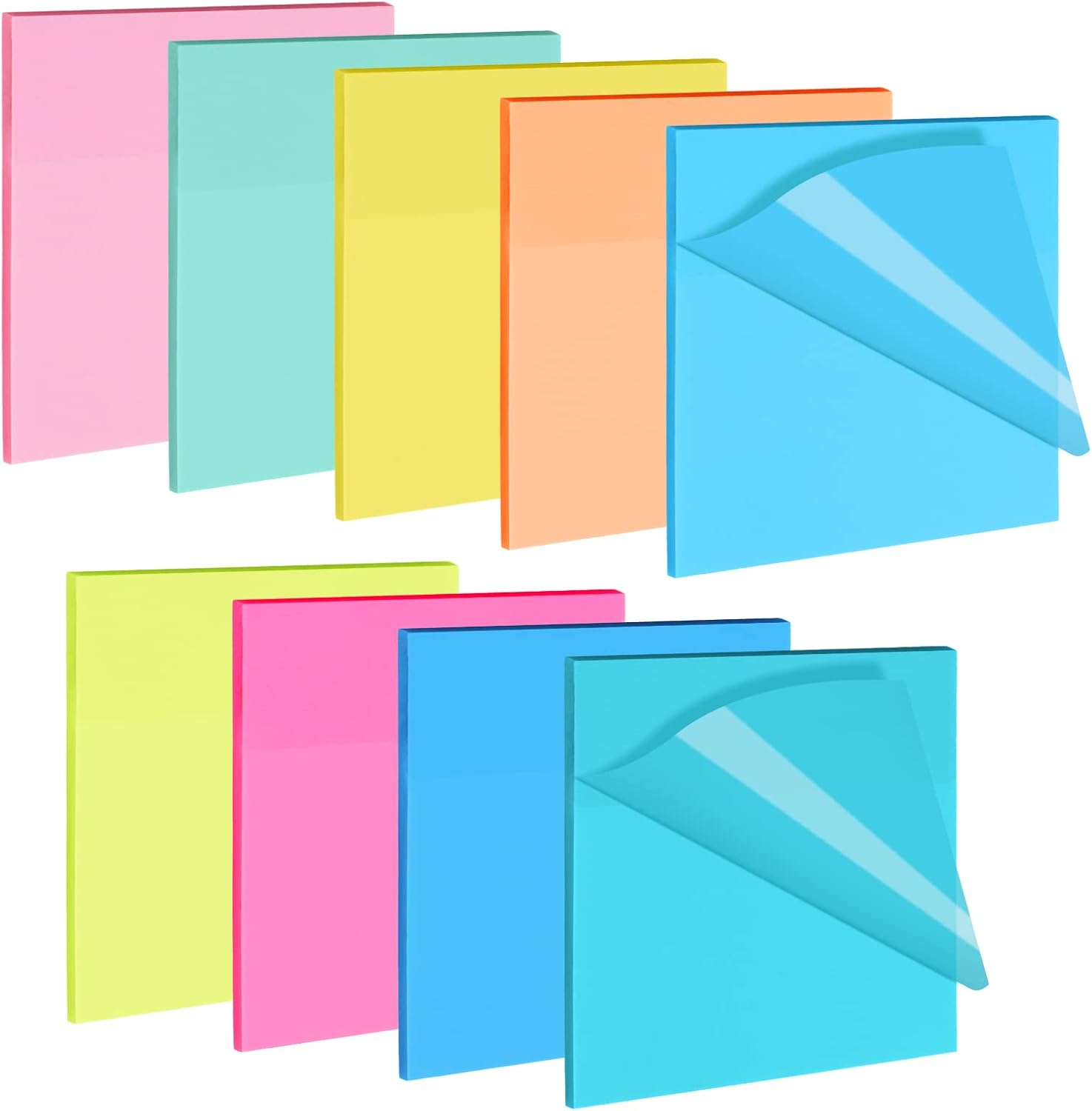 450pcs Transparent Sticky Notes Set Colour Clear Sticky Notes 75x75mm 450pcs-transparent-sticky-notes-set-colour-clear-sticky-notes-75x75mm