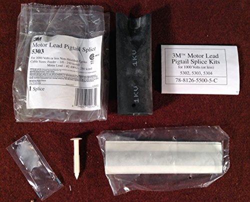 3M 5303 Motor Lead Pigtail Splice 5303, 1 kV, 1-Hole Lug Connection, 1/ ...