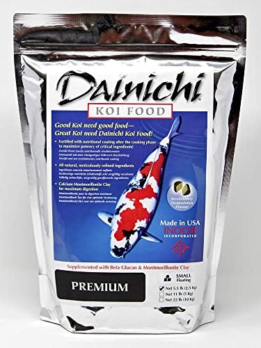 Amazon.com: Dainichi Koi Fish Food, Premium 5.5 lbs - Small Floating ...