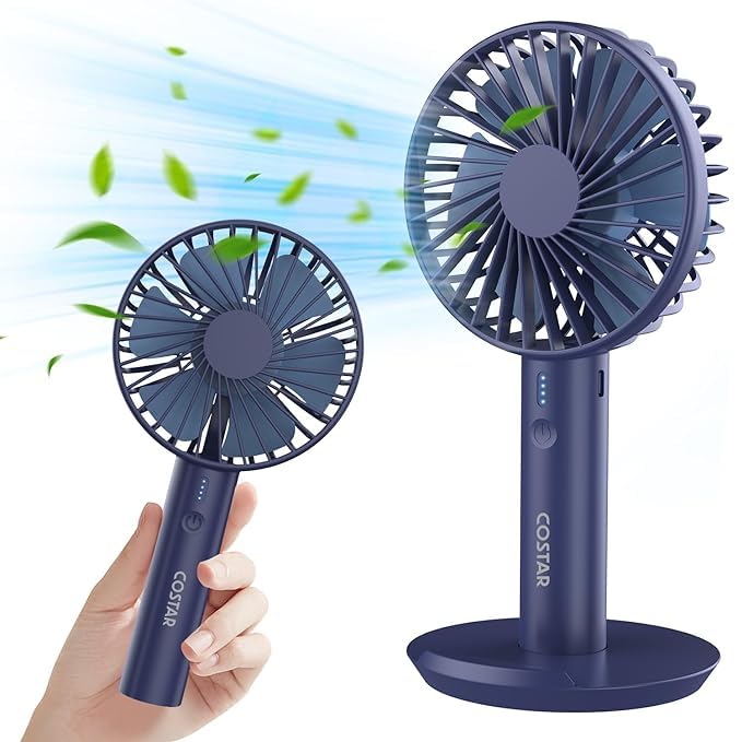 Mini Portable Fan, Powerful Hand Fan Brushless Motor Personal Small ...