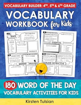 Amazon.com: Vocabulary Workbook for Kids: 180 Word of the Day ...