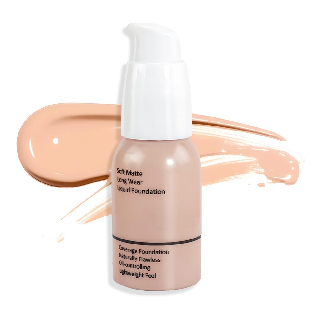 Amazon.com : Matte Liquid Full Coverage Foundation, Flawless Soft Matte ...