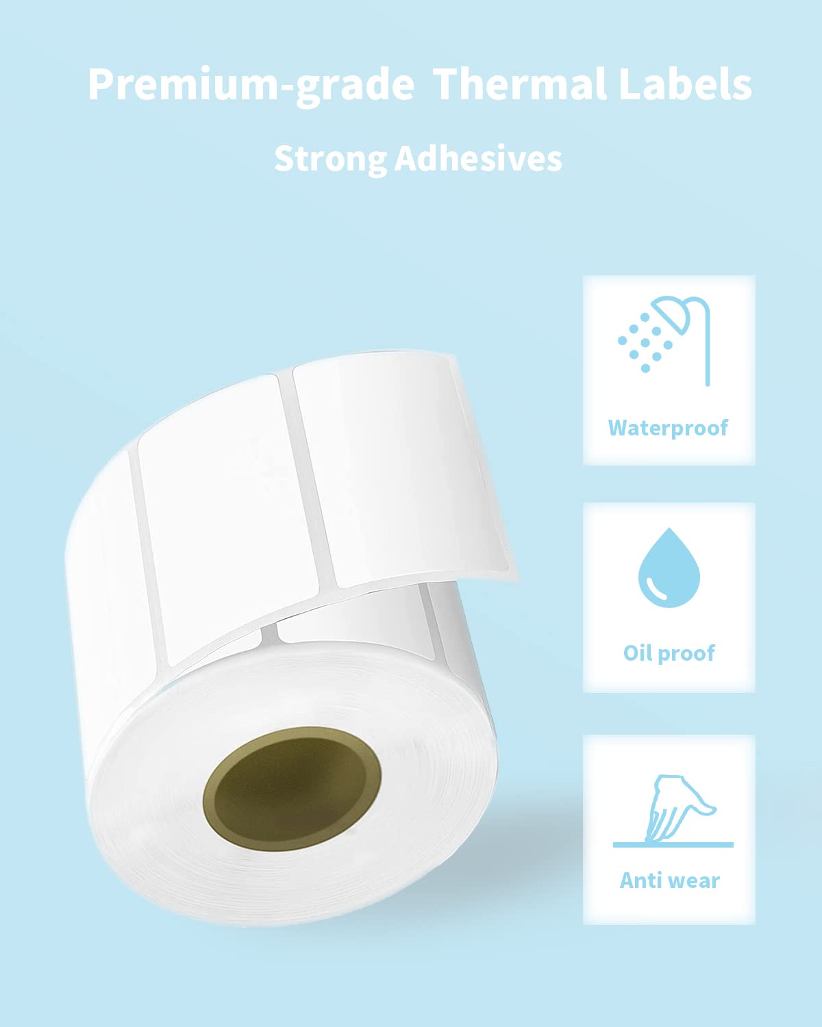 Snapklik.com : 1.25x2.25” White Direct Thermal Labels For Address Label ...