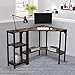 Amazon.com: LAVIEVERT Corner Desk, Triangle Computer Desk with Storage ...