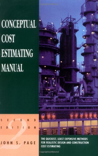 Conceptual Cost Estimating Manual Page John S 9780884152675 Books