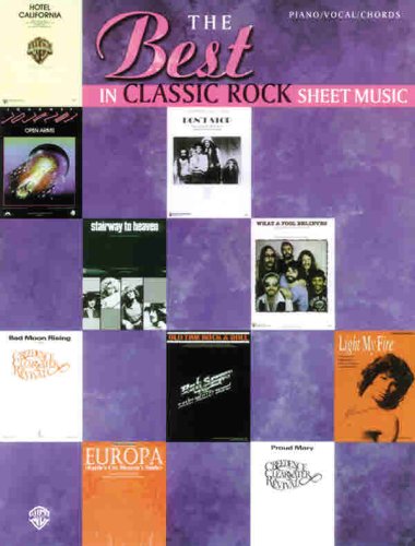 Amazon.com: The Best in Classic Rock Sheet Music: Piano, Vocal, Chords ...