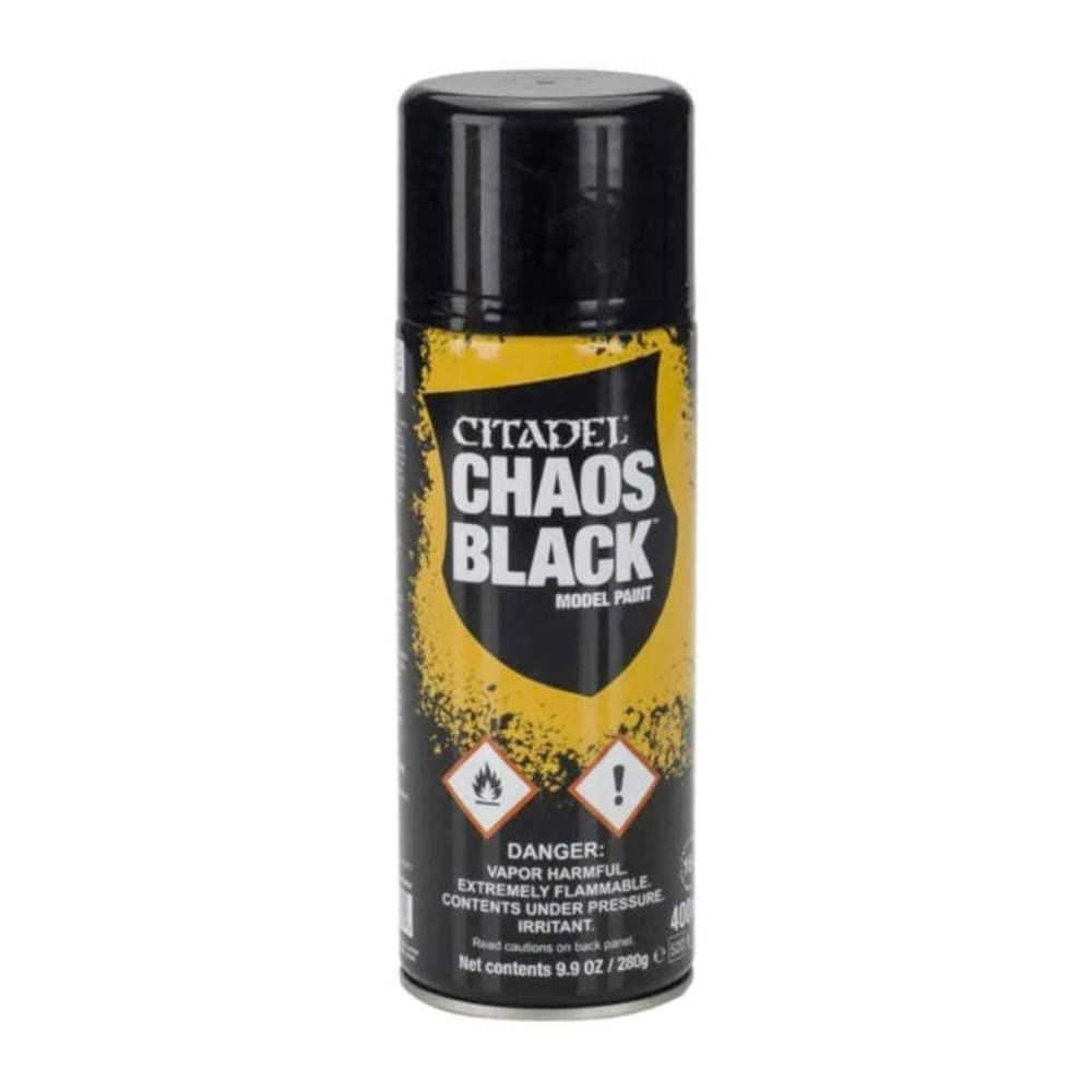 Amazon.com: Games Workshop Citadel Colour - Chaos Black Primer ...