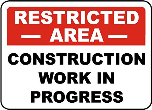 Construction Work In Progress Sign | Foam Board Fixed on Waterproof ...