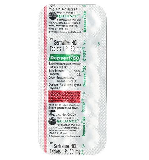Depsert 50mg - Strip of 10 Tablets : Amazon.in: Health & Personal Care