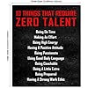 Amazon.com: Pyradecor Large Motivational 10 Things that Require Zero ...