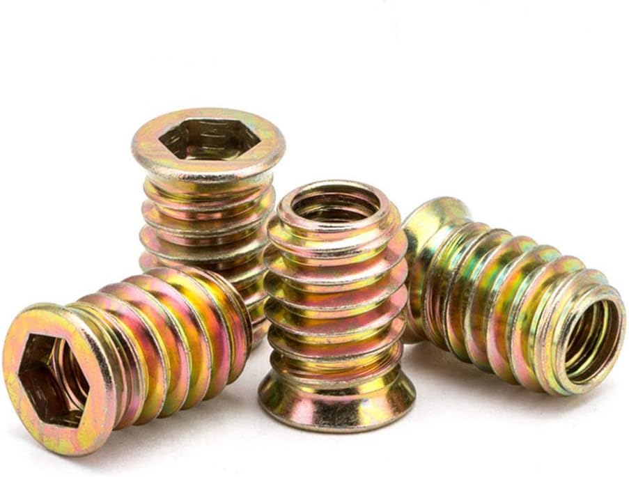 DGZ Store 50Pcs M8 T-Nuts, Nickel Plated Carbon Steel, 4040 Series ...