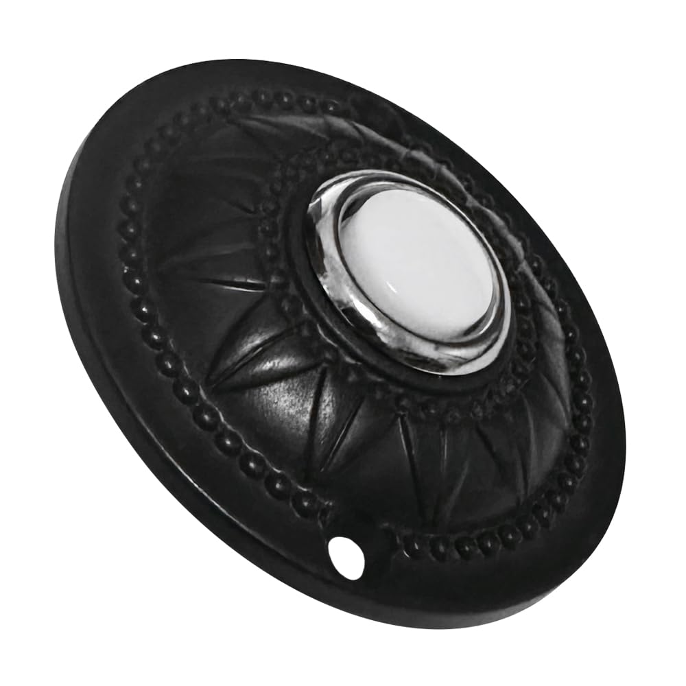 Snapklik.com : WESUA Wired Iron Classic LED Lighted Doorbell Push ...