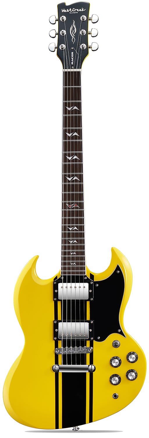 Snapklik.com : WestCreek RACER Solid Body Electric Guitar, Double Cut ...