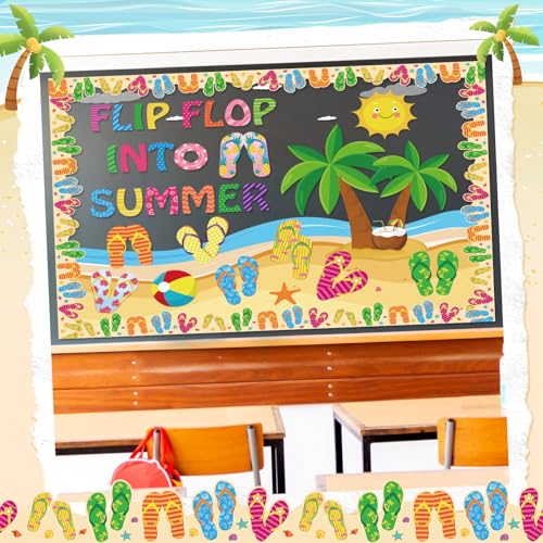 Snapklik.com : Pasimy Summer Cutouts Tropical Beach Bulletin Board ...