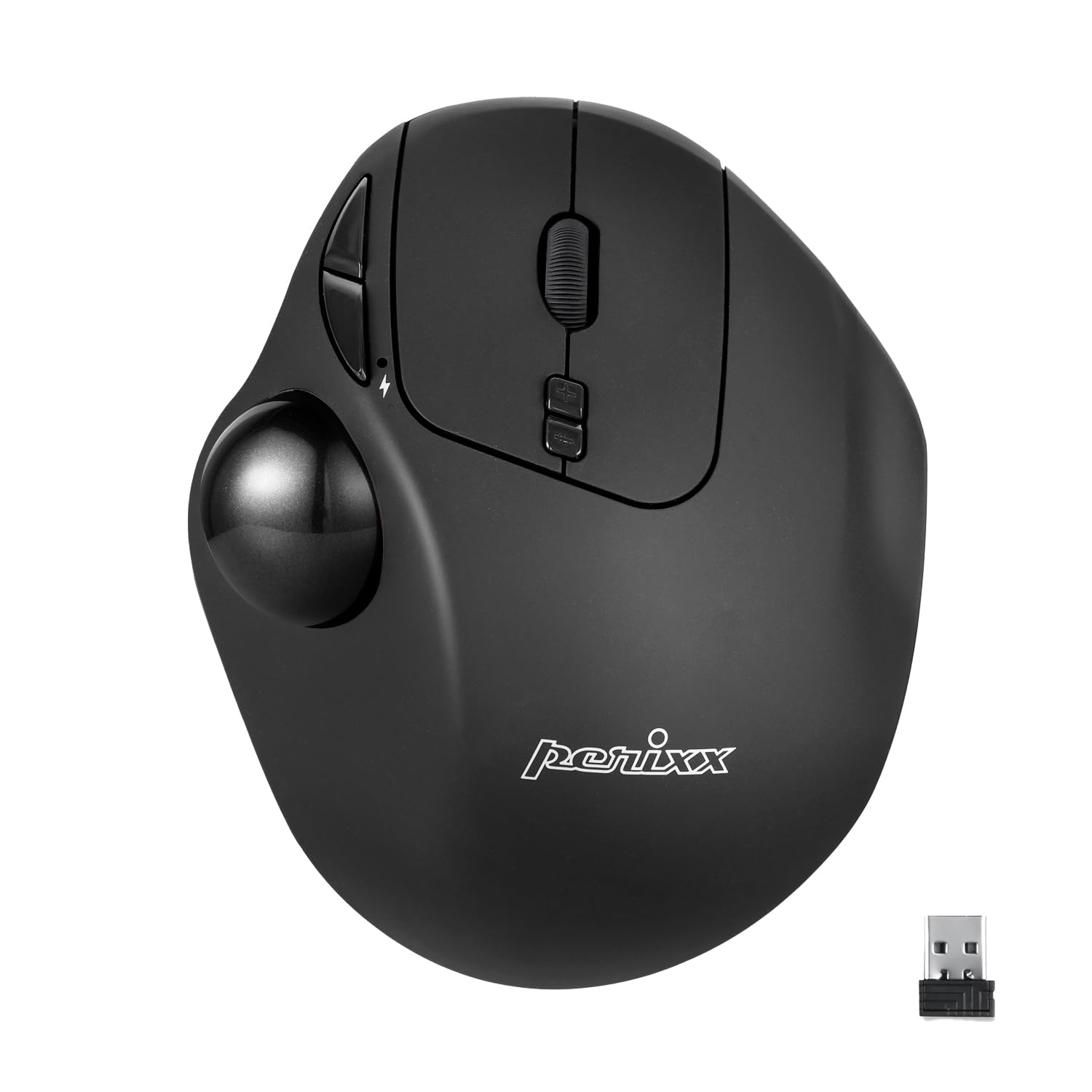 Amazon.com: Perixx PERIMICE-717BKB Wireless Trackball Mouse, Build-in 1 ...