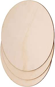 Amazon.com: Round Wooden Discs,Unfinished Wood,11 Inches Wood Circles ...