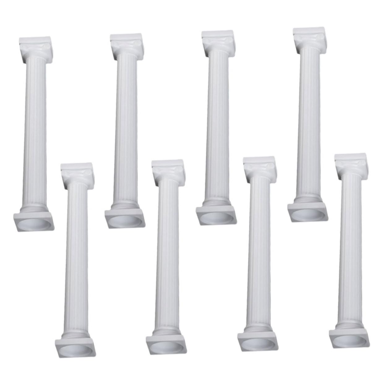 Brightfufu 8pcs Roman Pillar Cake Stand Stacking Dowel Wedding Cake ...