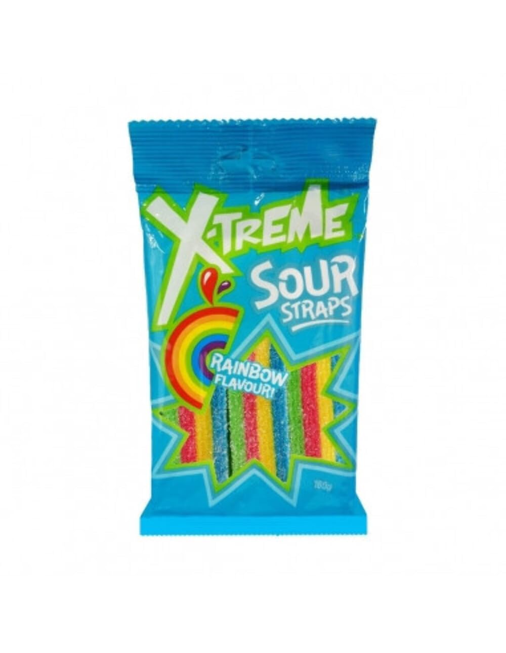 Universal Candy Xtreme Rainbow Flavour Sour Straps, 160 g : Amazon.com ...
