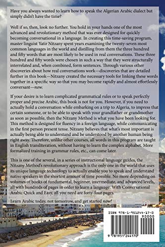 Snapklik.com : Conversational Arabic Quick And Easy: Algerian Dialect