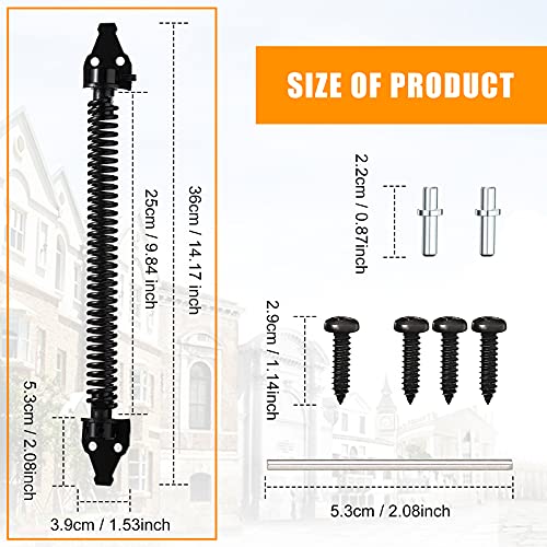 Hotop 14 Inch Self Closing Gate Door Spring Hardware Metal Spring ...