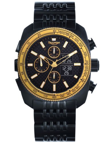 Triumph Motorcycles Men's 3039-44 Analog-Digital Chronograph Watch ...