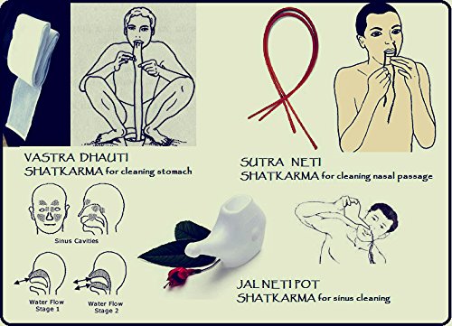 Export Quality SHATKARMA YOGIC KRIYA KIT - (jal neti pot,sutra neti ...